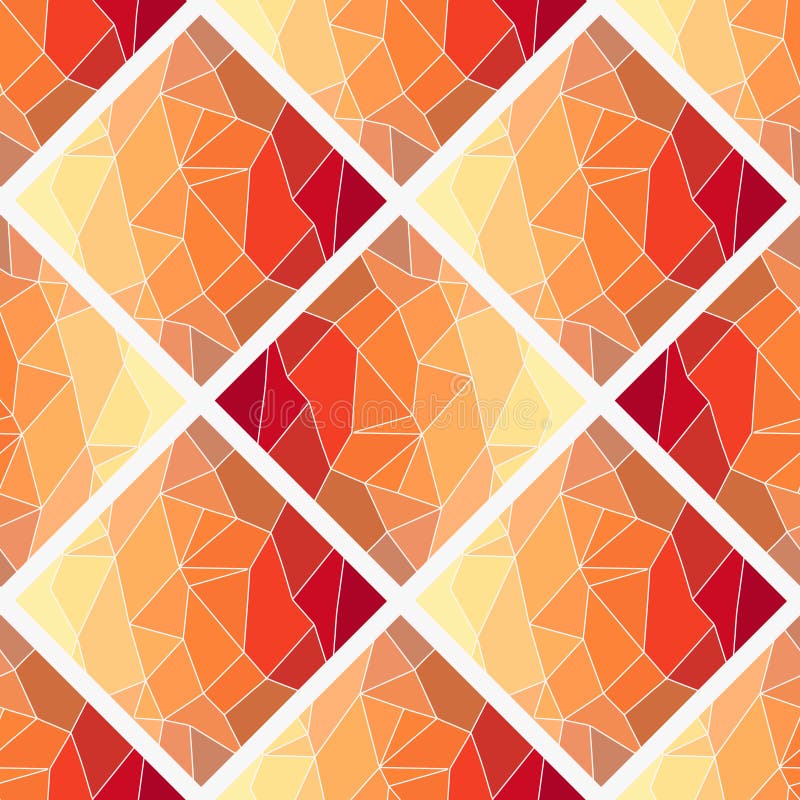 Dark Orange, Yellow Vector Low Poly Texture Seamless Pattern. a Sample ...