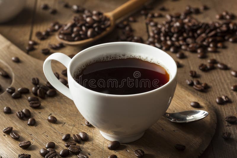 Dark Organic Black Coffee stock photo. Image of decaf - 50962110