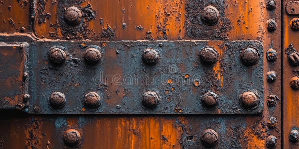Dark, Oxidized Iron Background with Deep, Rugged Textures and Patches ...
