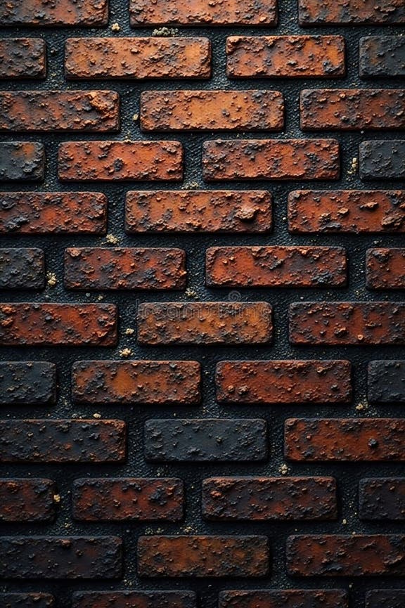 Dark Painted Brickwork, Repeating Seamless Pattern Ideal for Dark ...