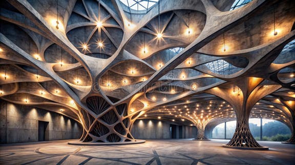 Dark Parametric Pattern Envelops Concrete Architecture with Mesmerizing ...