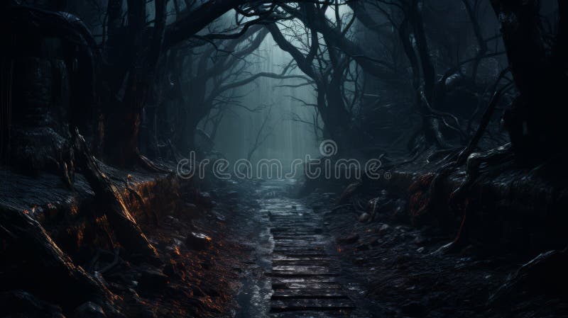 The Dark Path: a Suburban Gothic Tale of Demonic Children Stock ...