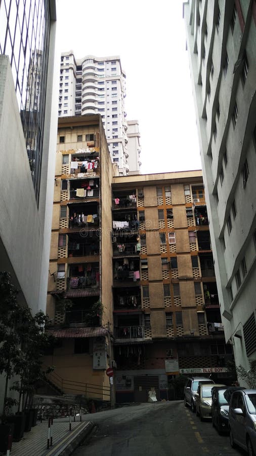 Dark Pathway To Resident Building Editorial Stock Photo - Image of ...