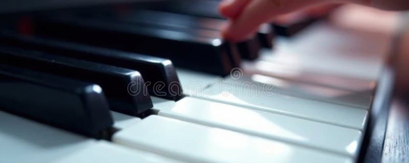 Dark Piano Keys with Sharp Black Notes on a White Background , Keyboard ...