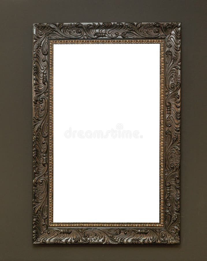 Dark Picture Frame stock photo. Image of room, black - 205624076