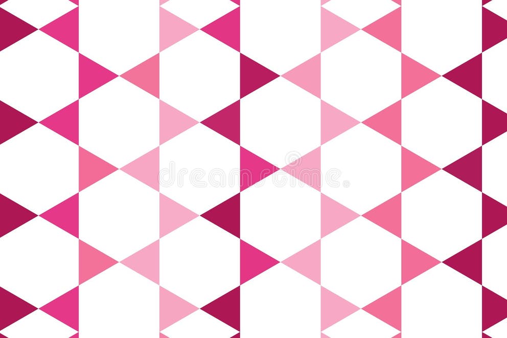 Dark Pink Abstract Diamond Grid with Triangles in Geometric Symmetry. Modern Tiling Concept ...