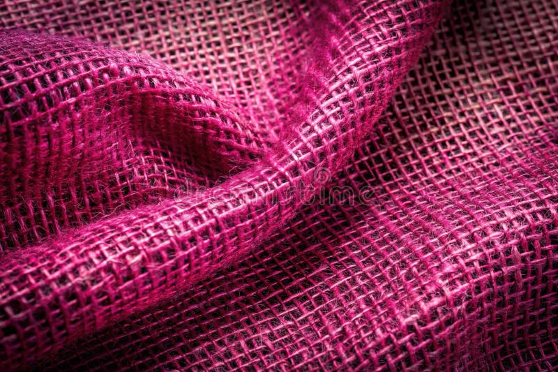 Dark Pink Burlap Fabric Texture Background a Rustic Woven Surface for ...