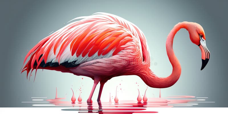 Flamingo Realistic Vector Illustration, Sketch Stock Vector ...