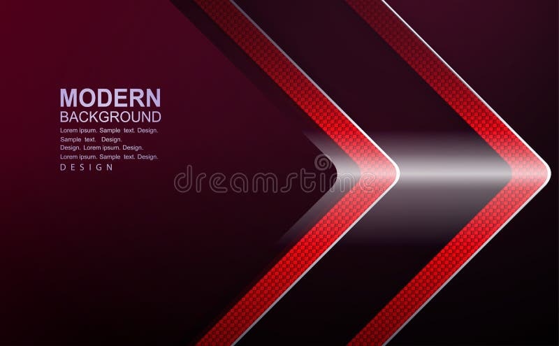 Dark Pink Design with Shiny Textured Red Arrows Stock Vector ...