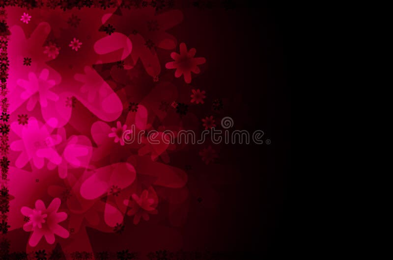 Dark Pink Floral Abstract Background. Stock Illustration - Illustration ...