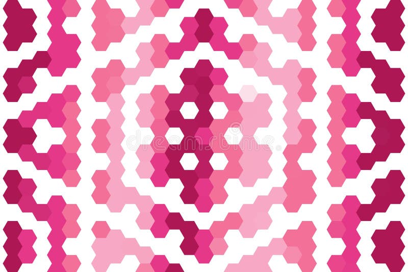 Dark Pink Geometric Hexagon Pattern with Structured and Modern ...