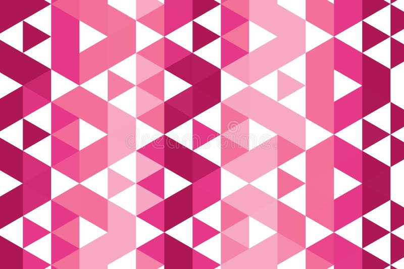 Dark Pink Geometric Triangle Pattern with Abstract Symmetry. Digital ...