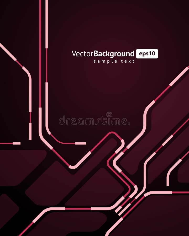 Dark Pink Purple Microcircuit Abstract Microprocessor Scheme Poster ...