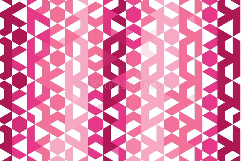Dark Pink Triangular Geometric Pattern with Abstract Triangle Mosaic Design. Digital Tiling ...
