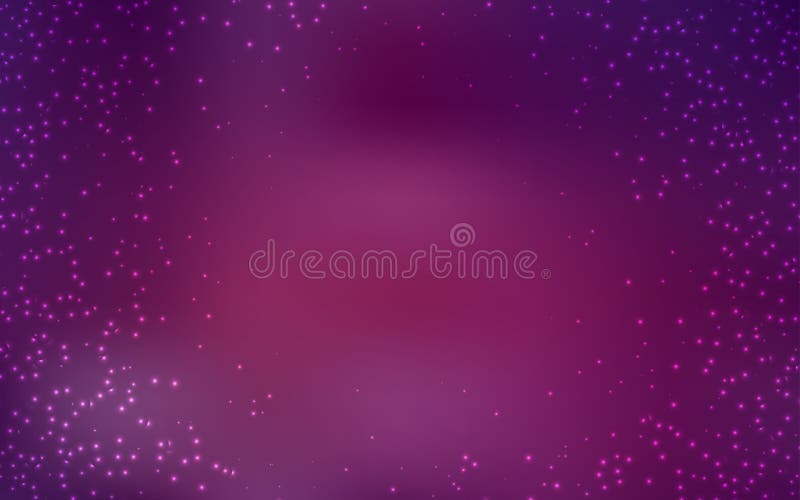 Dark Pink Vector Pattern with Night Sky Stars. Stock Vector ...