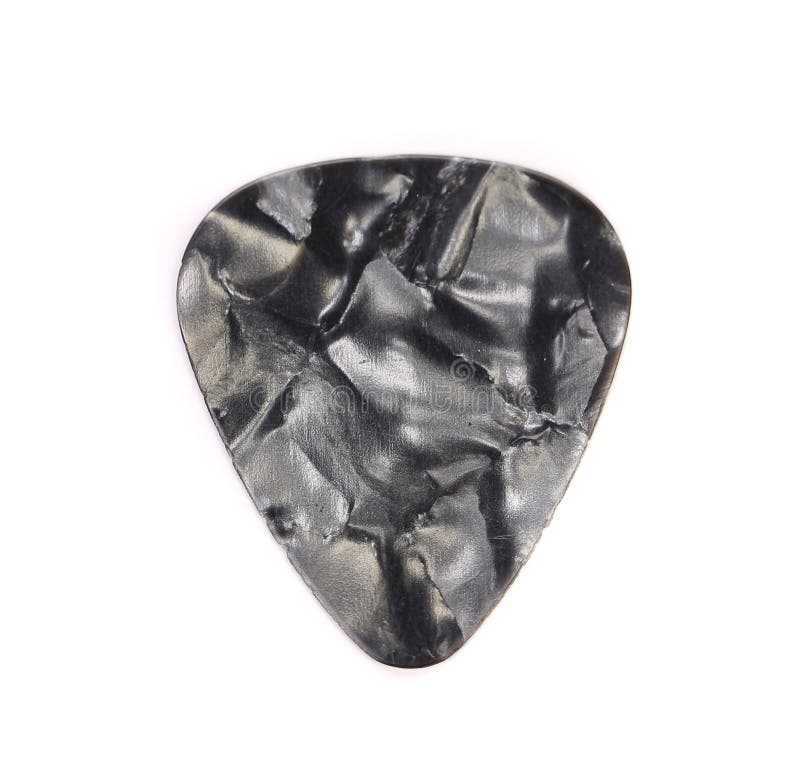Guitar Plectrum Pick on White Background Stock Image - Image of music ...