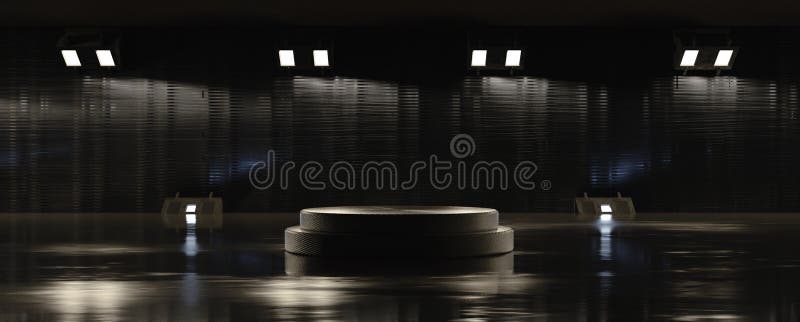 Dark platform stage stock illustration. Illustration of minimal - 259090569