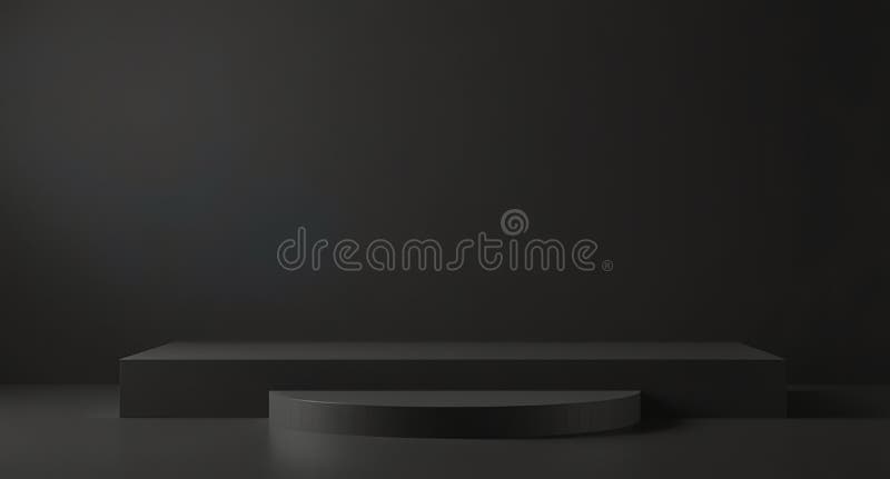 Dark Podium for Show Product Event Stock Photo - Image of event, dark ...