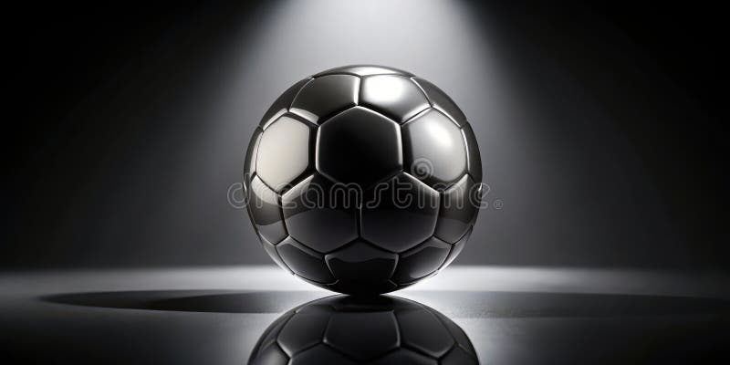 A Dark, Polished Sphere, Illuminated by a Single Light Source ...