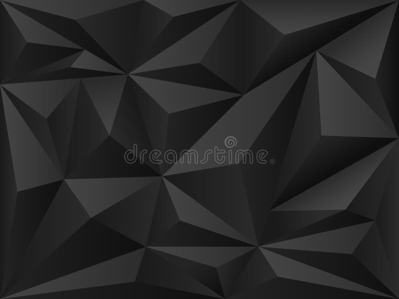 Dark polygon 3d background stock vector. Illustration of polygon ...