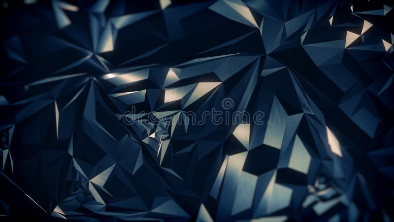 Dark Polygons Background stock illustration. Illustration of polygonal ...