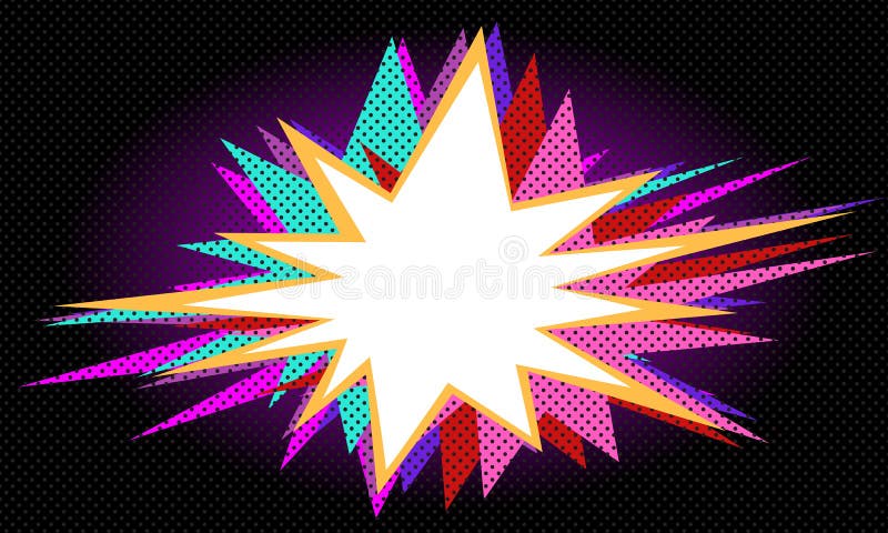 Dark pop art background stock vector. Illustration of blank - 165060171