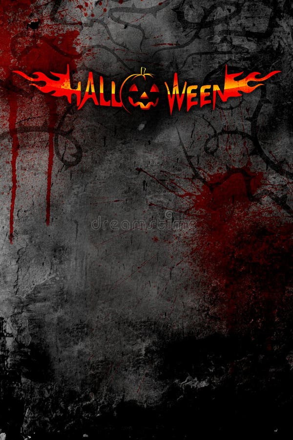 Dark Poster for Halloween stock illustration. Illustration of horror ...