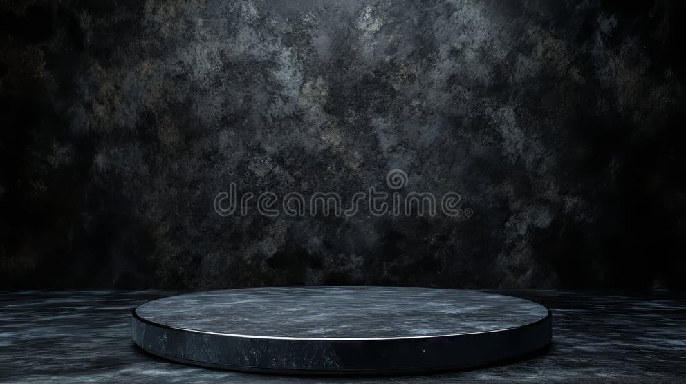 Dark Product Background Template with Empty Product Stage. Dramatic ...