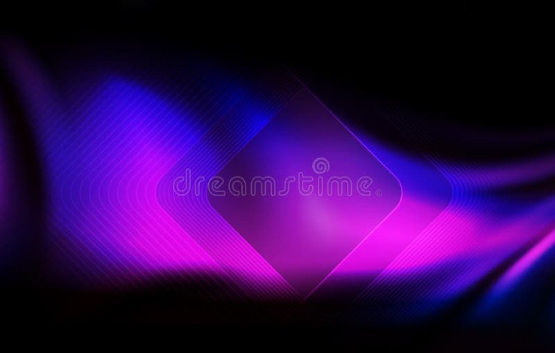 Dark Purple Abstract Background with Square Frame Stock Vector ...