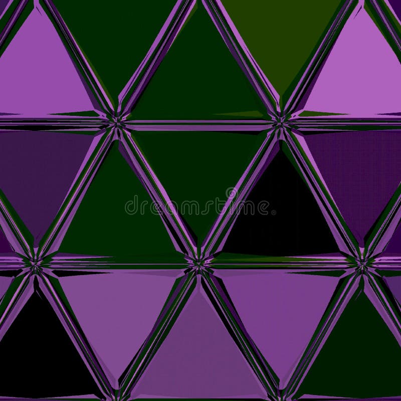 Dark Purple Crystal Gradient Geometric Background, Continuous Pattern ...