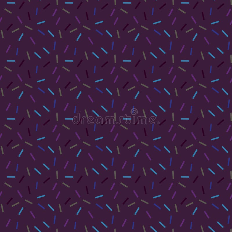 Dark Purple Seamless Pattern with Colored Confetti Stock Illustration ...