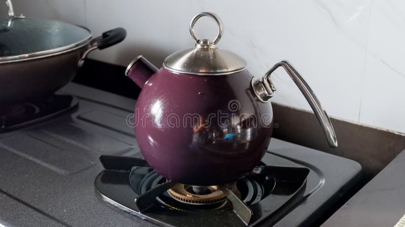 Tea kettle stock photo. Image of device, reflection - 259221808