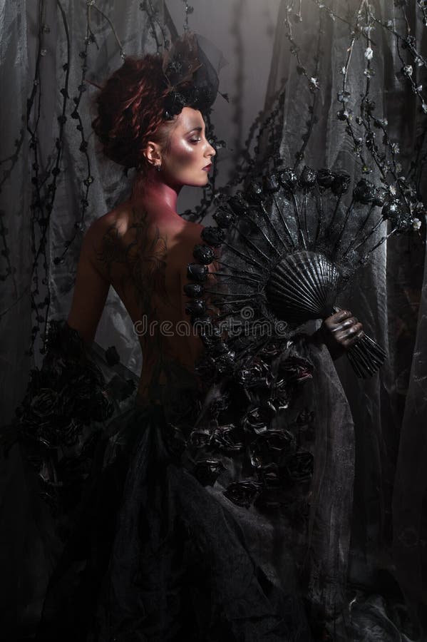 Dark queen stock image. Image of attractive, doll, glamour - 29459625