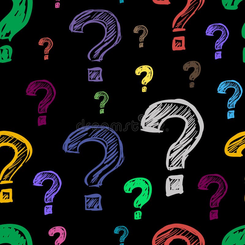 Dark questions stock vector. Illustration of light, curved - 49903716