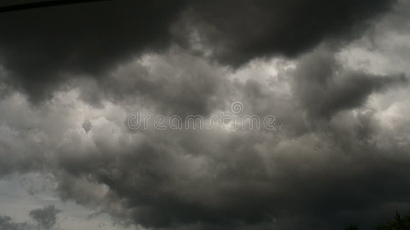 Dark Rain Cloud Dramatic Sky Summer Tropical Thunder Storm Sky and ...