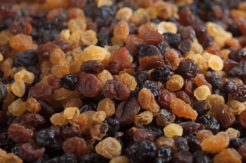 Dark Raisins Close-up. AI Generated Stock Illustration - Illustration ...