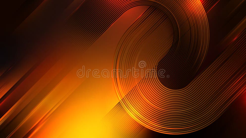 Dark Red Abstract Composition with Semicircular Forms Stock Vector ...
