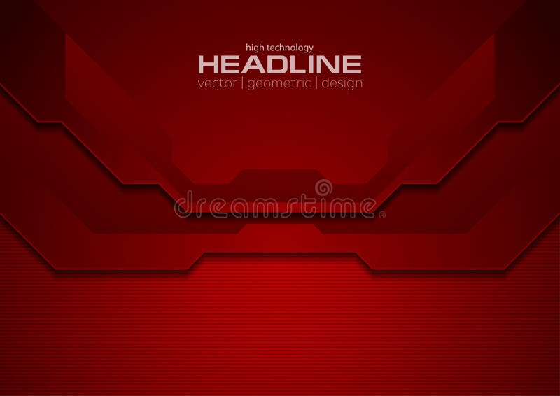 Dark Red Abstract Corporate Technology Background Stock Vector ...