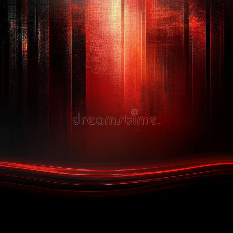 Dark Red Abstract Forest Background, Vertical Trees, Glowing Light, and ...