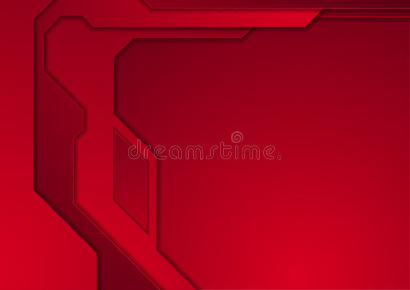 Dark Red Abstract Futuristic Technology Background Stock Vector ...