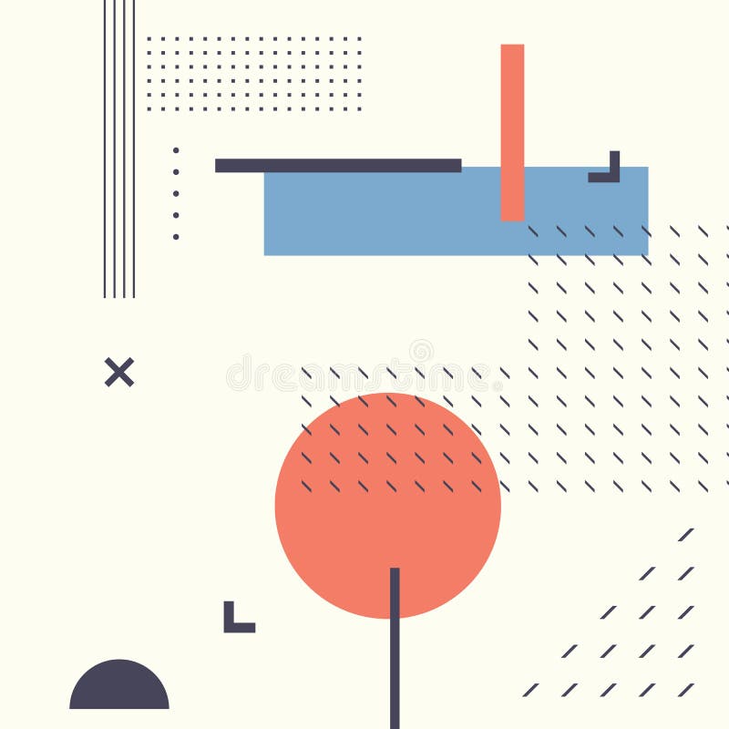 Dark Red Abstract Geometry Shape Modern Style Geometric Design Retro ...