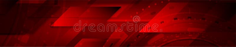 Dark Red Abstract Technology Web Header Design Stock Vector ...