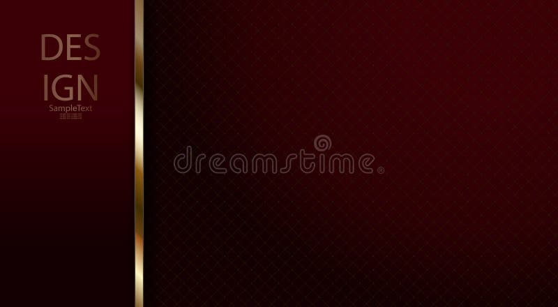 Dark Red Abstract Textural Design with Golden Edging Stock Vector ...