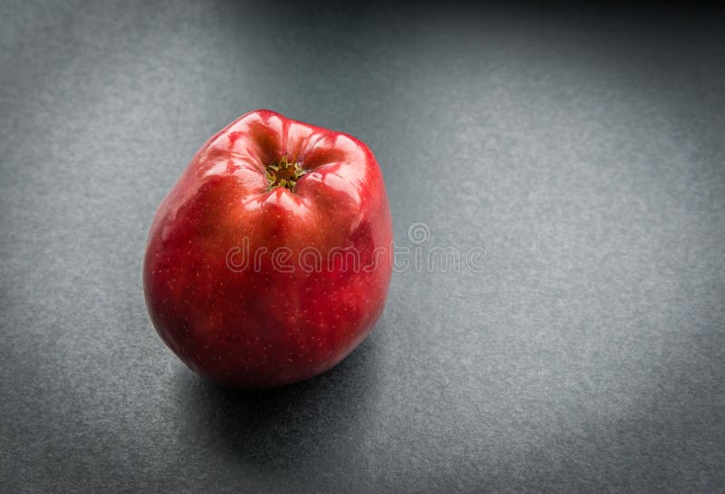 Dark-red apple. stock photo. Image of bright, fruit, food - 41989766