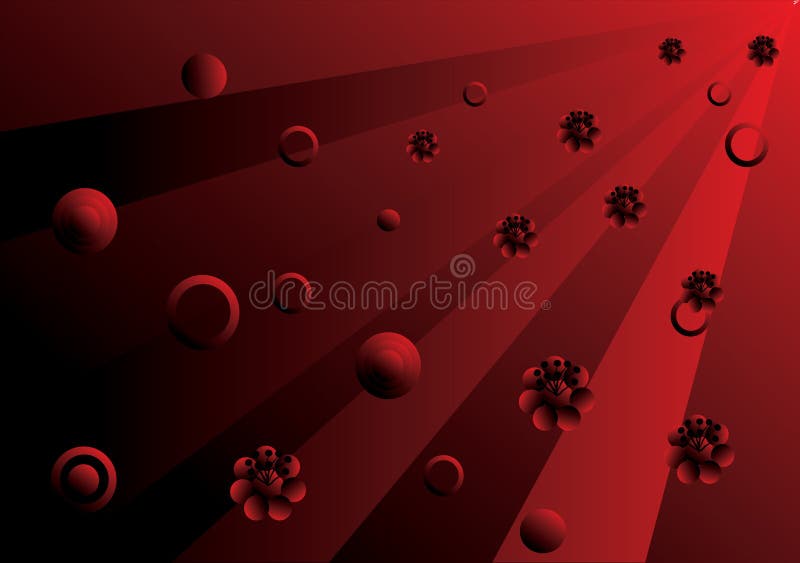 Dark Red Background with Circles Stock Vector - Illustration of ...