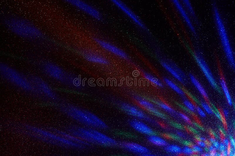 On a Dark Red Background in Fine Grain, a Red Beam of Light is Multi ...