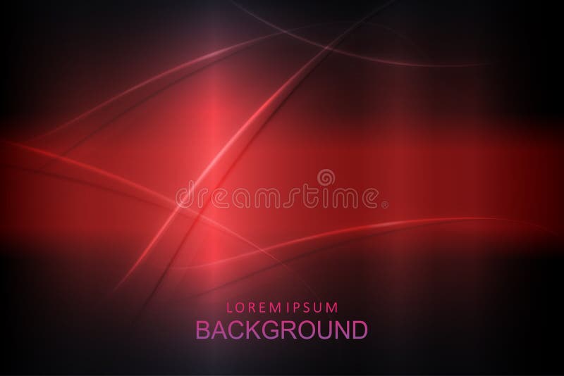 Dark Red Background with a Gradient, Silhouette of Curved Thin Lines ...