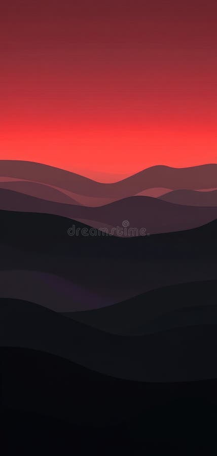 Dark Red and Black Abstract Gradients Creating a Minimalist IPhone ...