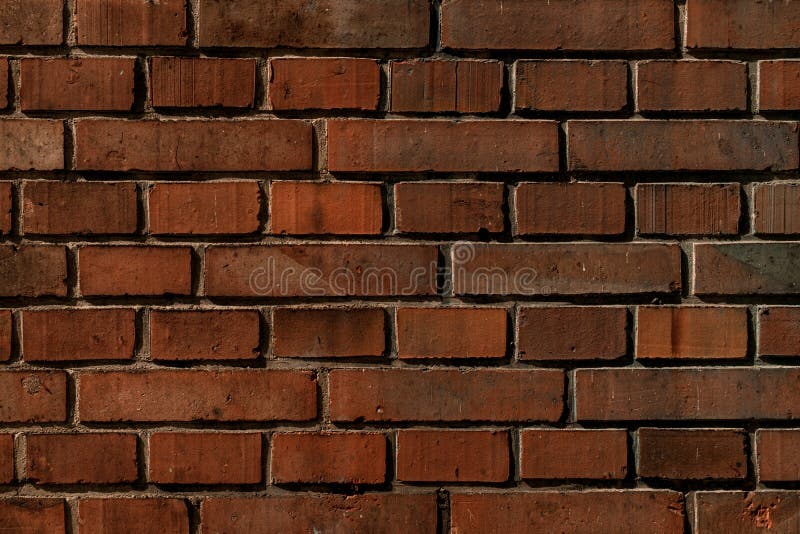 Dark Red Brick Wall Texture. Abstract Background Pattern Stock Photo ...