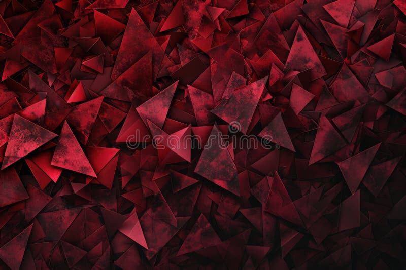 Dark Red and Burgundy Background. Forest of Triangles Stock ...